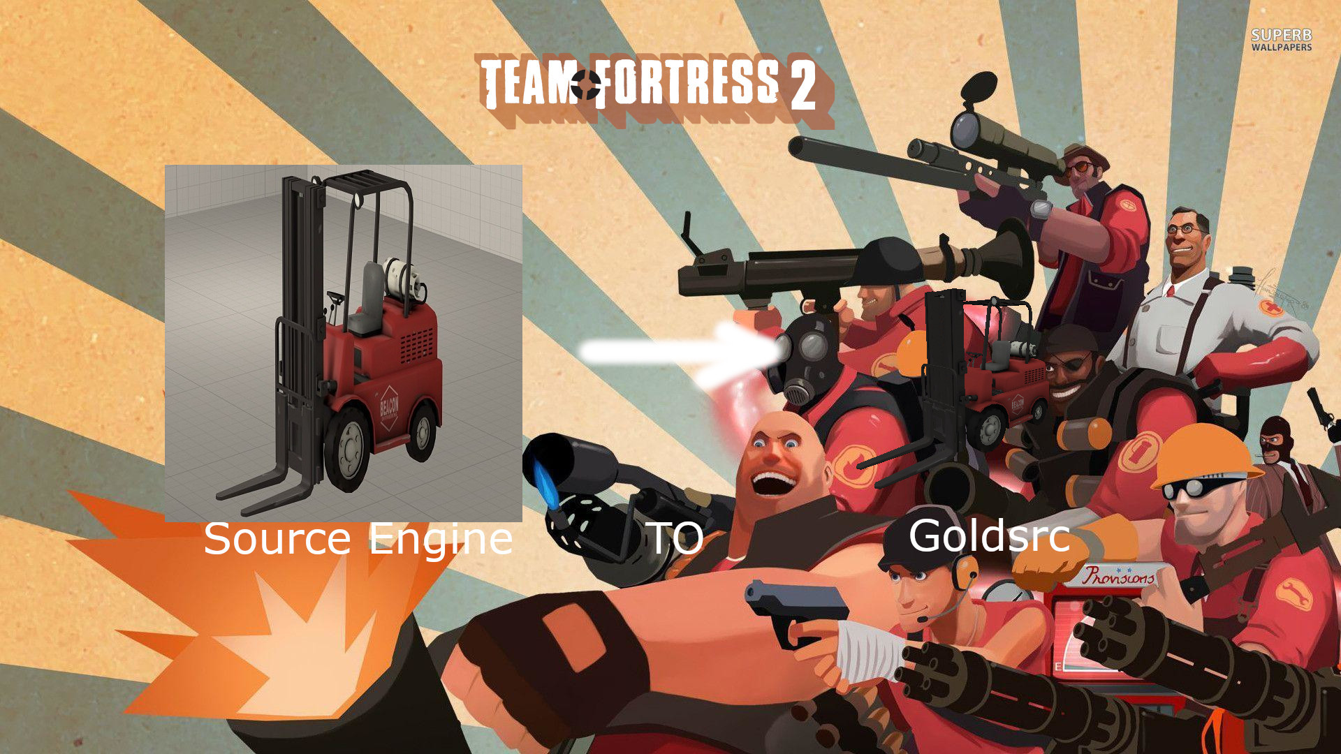 TF2 Enhanced Forklift To {GoldSrc} Mod for Counter-Strike 1.6 | CS1.6 Mods