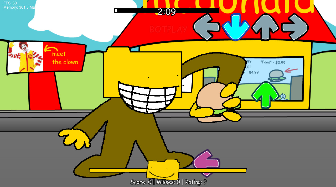 Ron goes to McDonalds (in a cool way) [Friday Night Funkin'] [Mods]