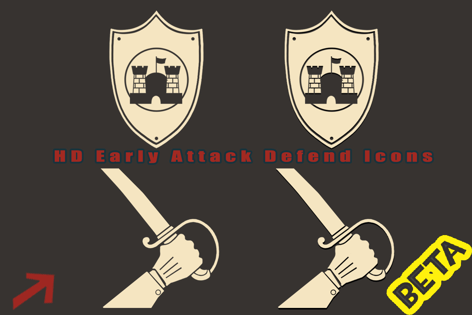 HD Early Attack Defend Icons Mod for Team Fortress 2 | TF2 Mods
