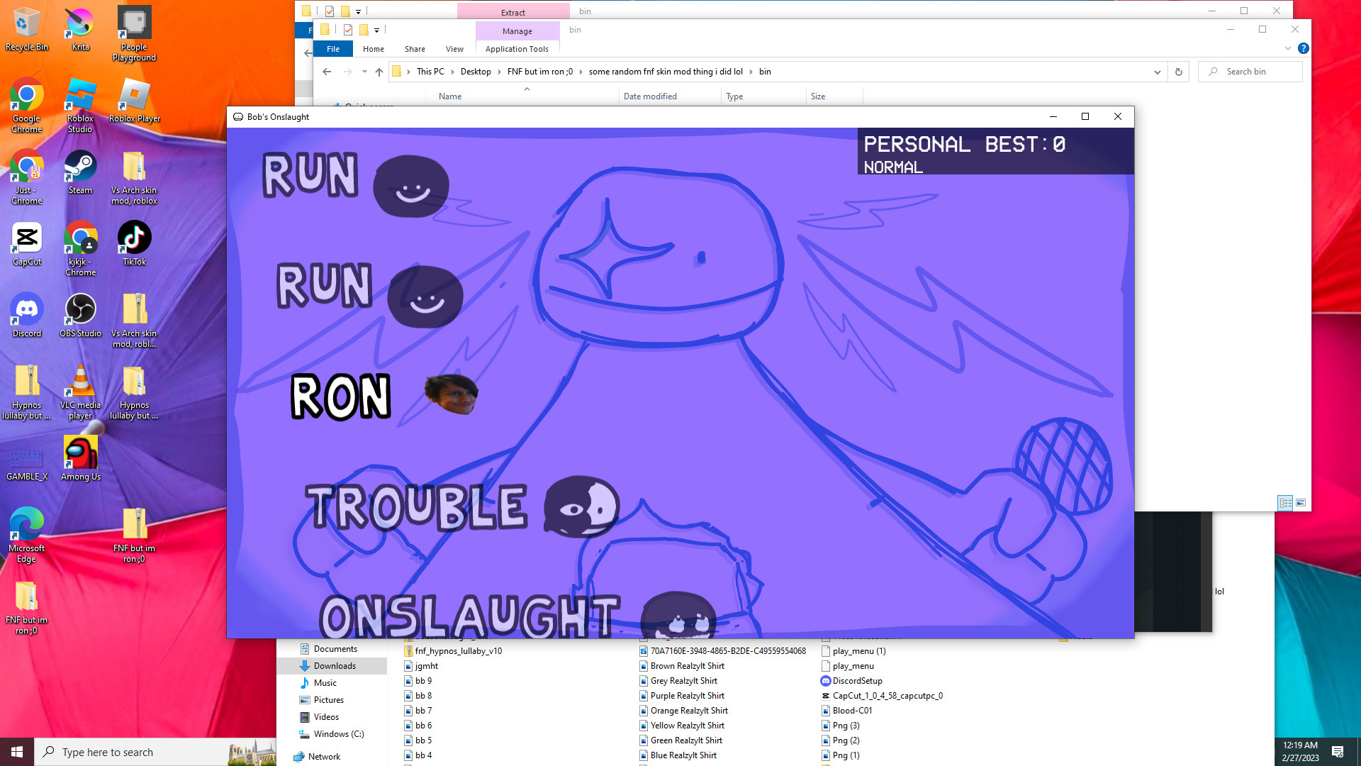 fnf bob but im ron :0 Mod for Friday Night Funkin' | FNF Mods