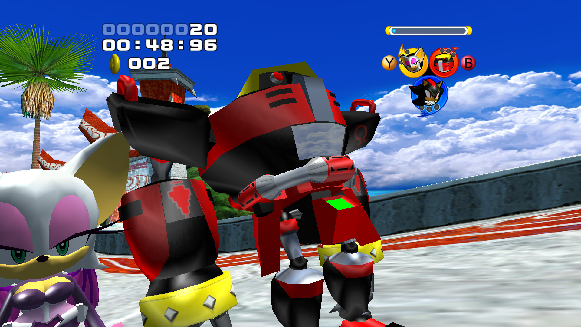 E-123 Omega Texture Fix (4X GUI Addon) Mod for Sonic Heroes | SH Mods