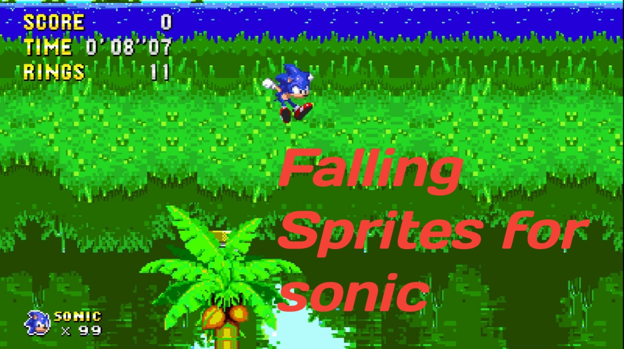 Replace Falling Sonic Sprite Mod for Sonic 3 A.I.R. | S3AIR Mods