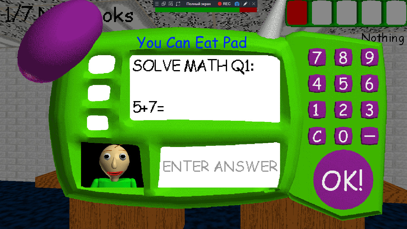 Baldi Want Eat! Mod for Baldi's Basics | Baldi Mods