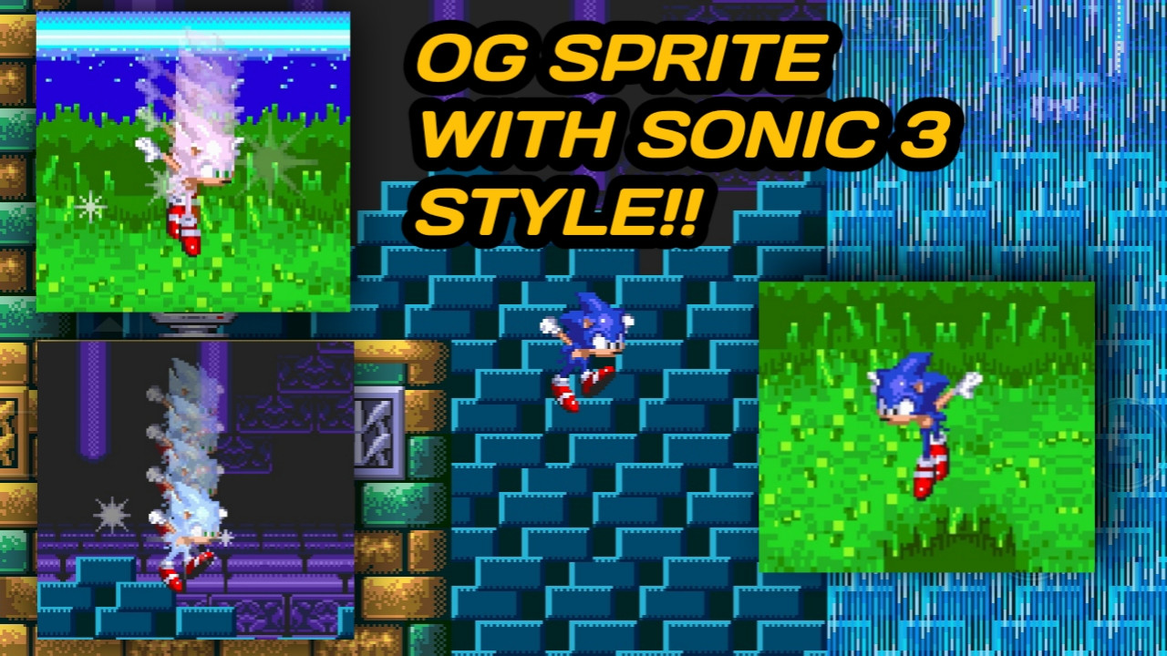 Replace Falling Sonic Sprite Mod for Sonic 3 A.I.R. | S3AIR Mods