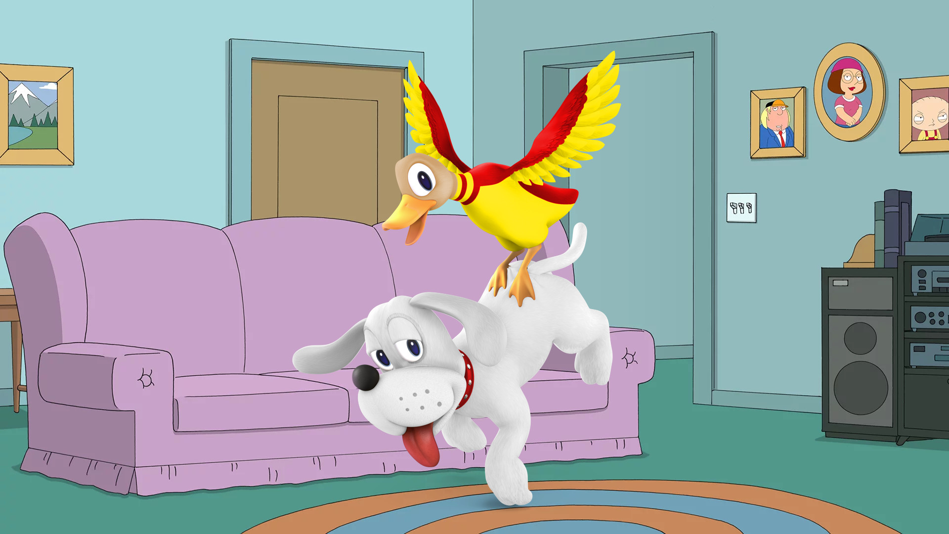 Brian & Stewie Duck Hunt Proper UI [Super Smash Bros. Ultimate] [Mods]