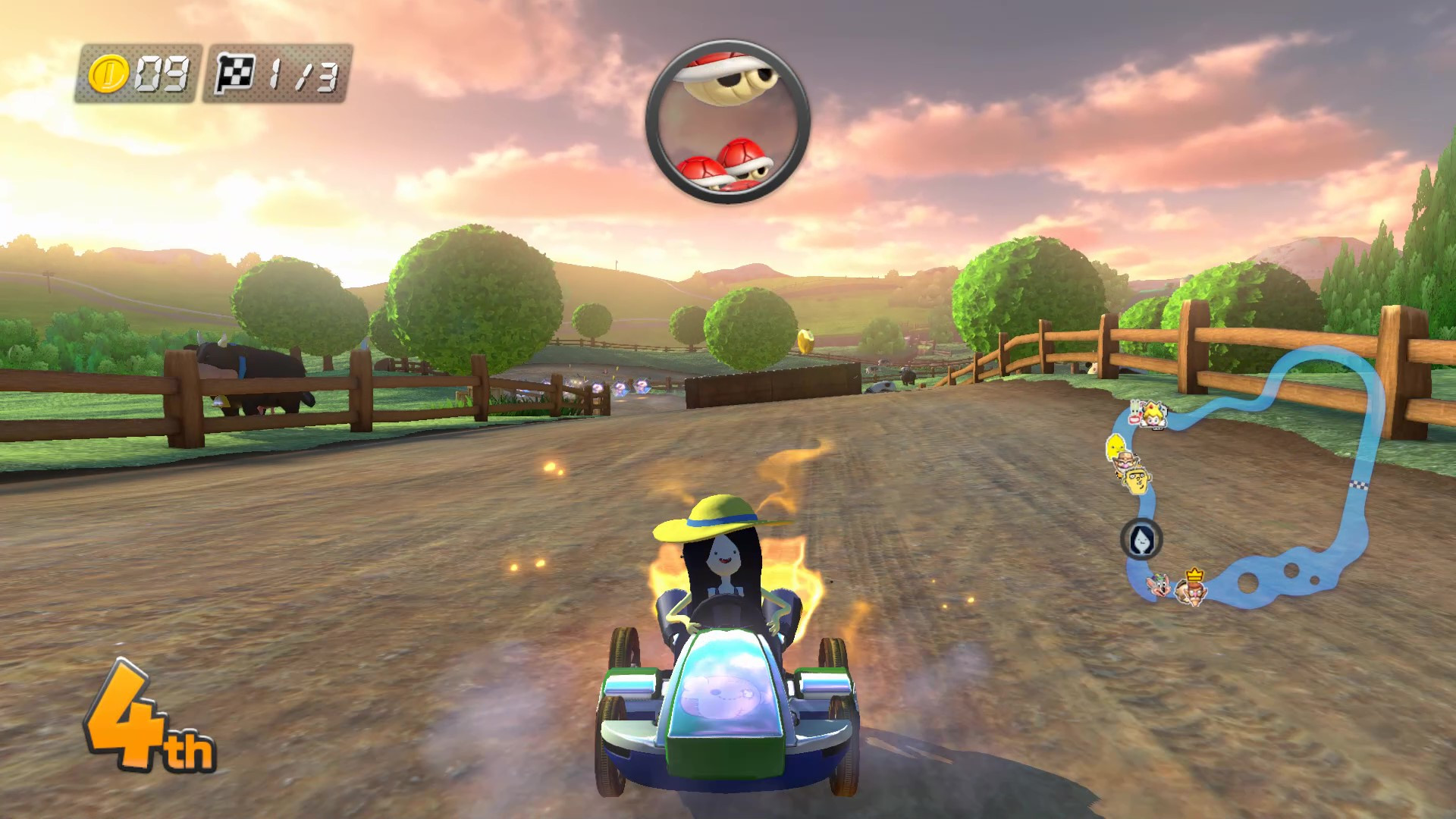 Marceline over Luigi Mod for Mario Kart 8 | MK8 Mods