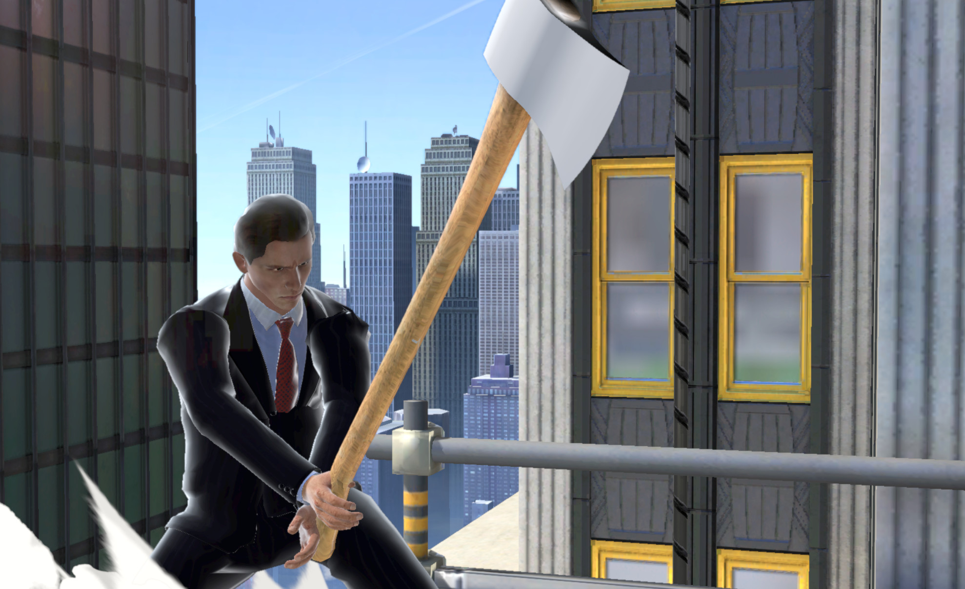 Patrick Bateman over Ike Mod for Super Smash Bros. Ultimate | SSBU Mods