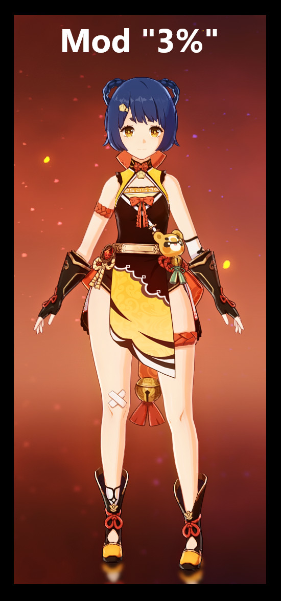 Xiangling "3%" Thiccer + 4k + 8 Variants + Extra Mod for Genshin Impact ...