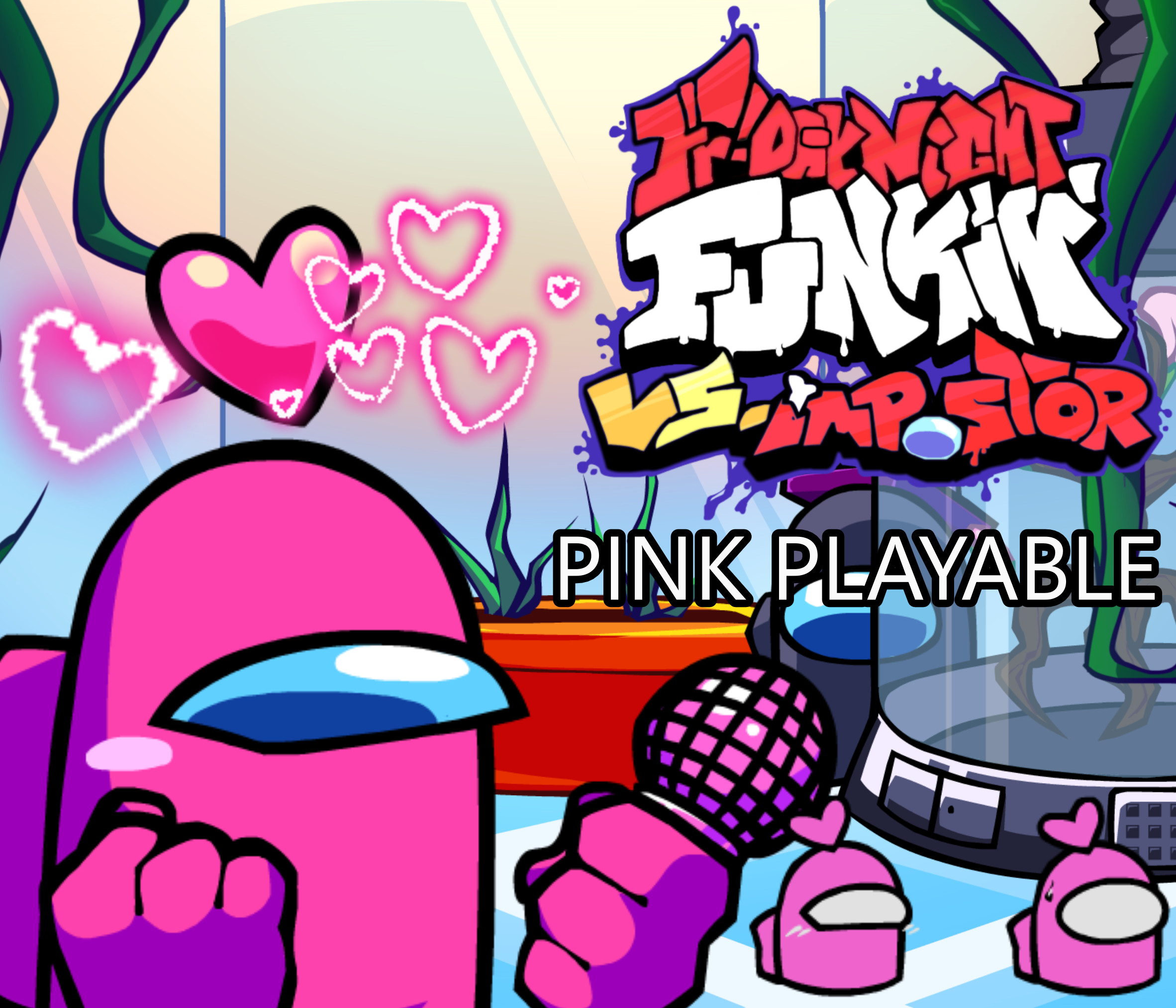 Playable Pink Mod for Friday Night Funkin' | FNF Mods