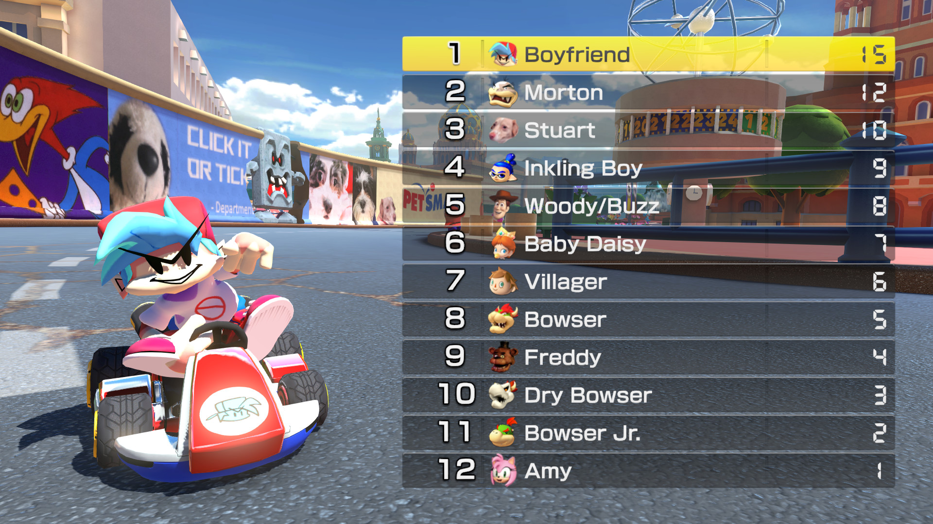 Friday Night Funkin' Crew Modpack Mod for Mario Kart 8 Deluxe | MK8D Mods