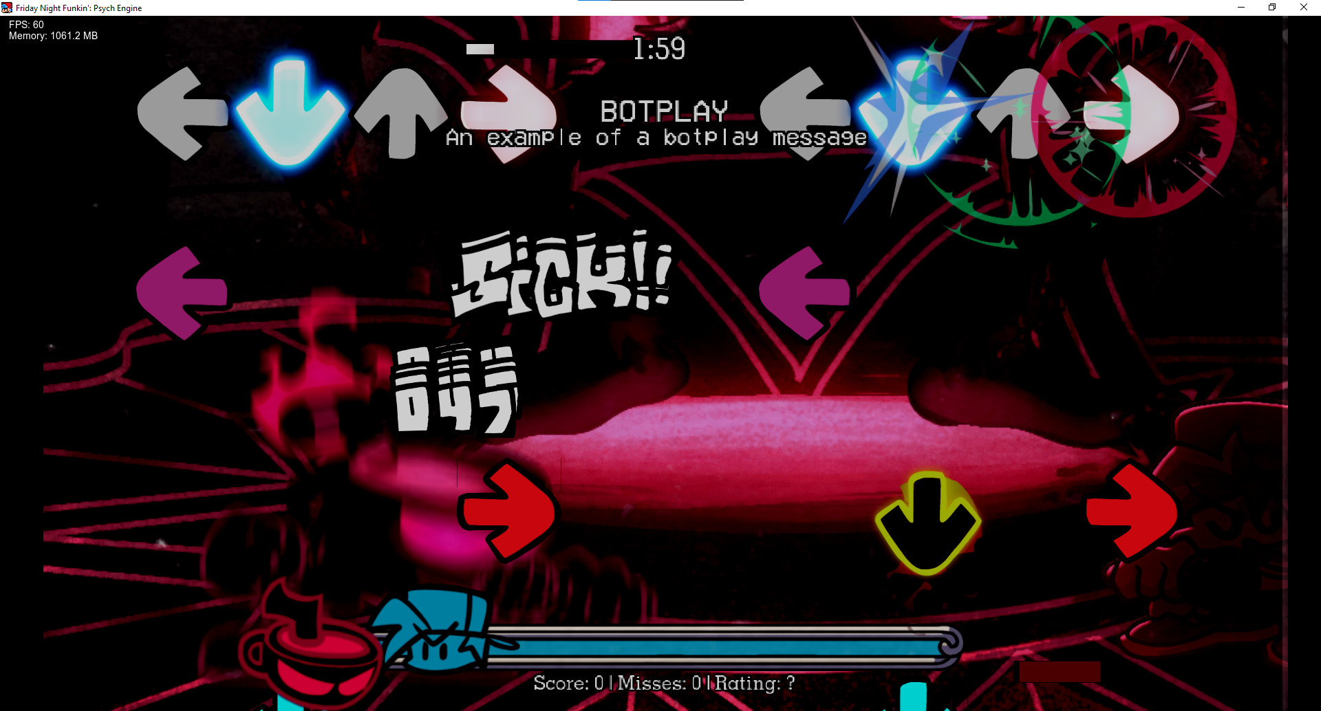 Botplay Message Script Mod for Friday Night Funkin' | FNF Mods