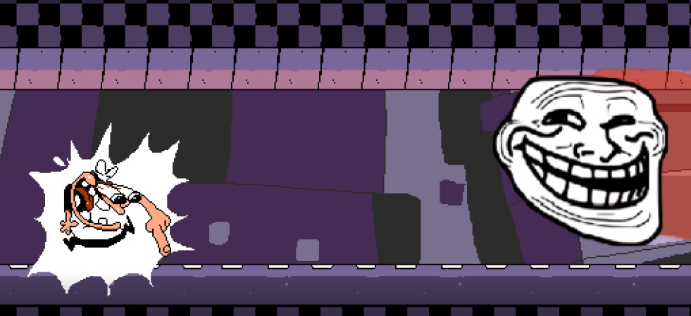 Trollface over Pizzaface (SHIT) Mod for Pizza Tower | PT Mods