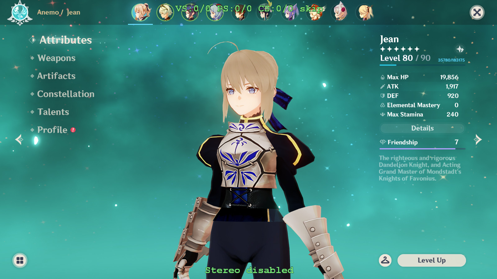 [Jean]Artoria Pendragon Saber(HQ) Mod for Genshin Impact | GI Mods