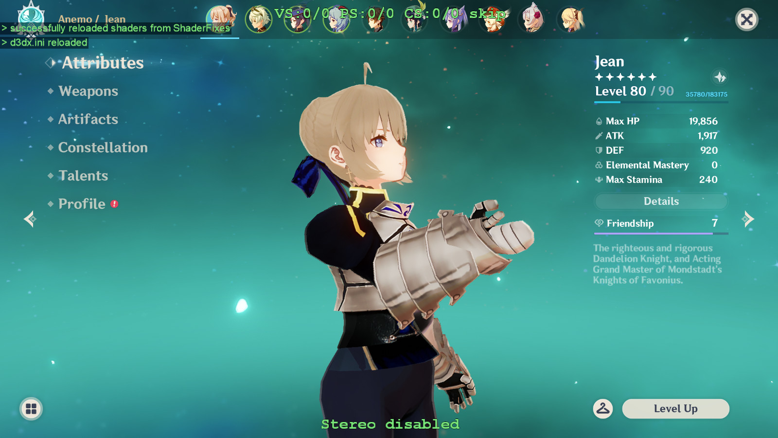 [Jean]Artoria Pendragon Saber(HQ) Mod for Genshin Impact | GI Mods