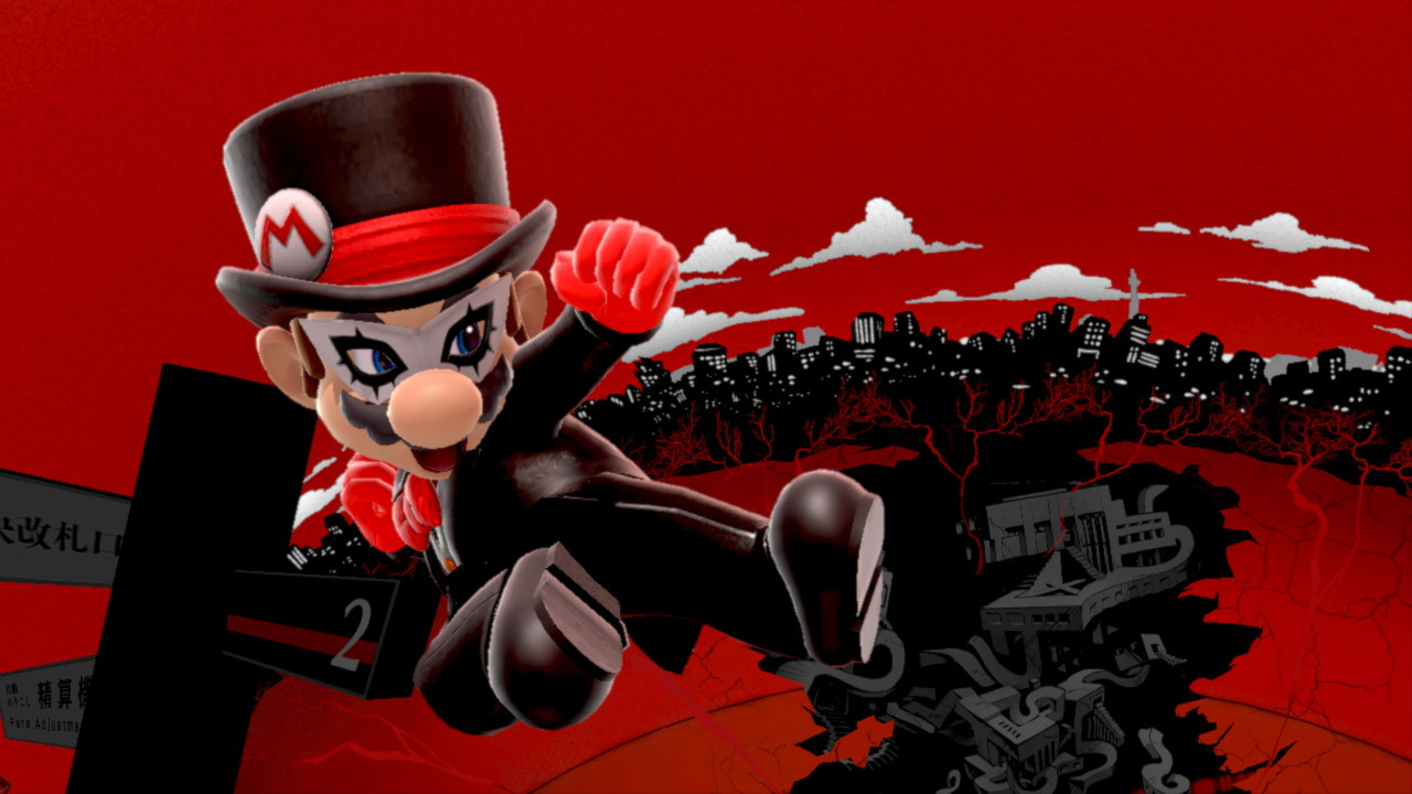 Mario In Joker Outfit Mod for Super Smash Bros. Ultimate | SSBU Mods