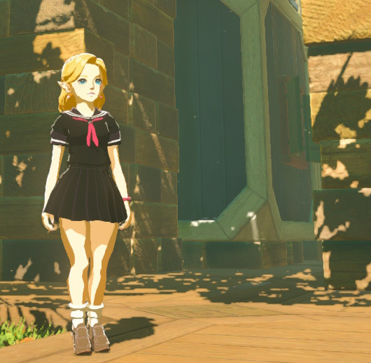 Linkle Old High School Uniform Mod for The Legend of Zelda: Breath of ...