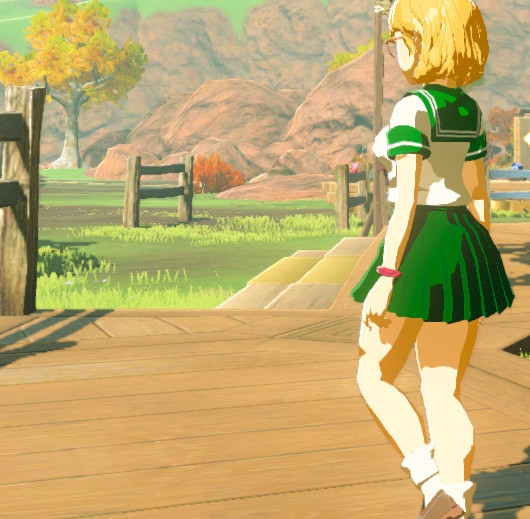 Linkle Old High School Uniform Mod for The Legend of Zelda: Breath of ...