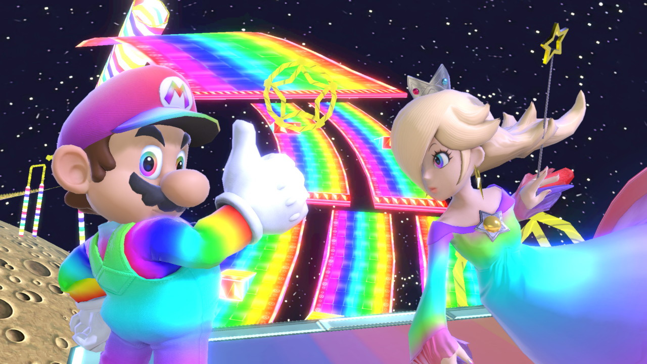 Rainbow Road Mario & Rosalina Mod for Super Smash Bros. Ultimate | SSBU ...