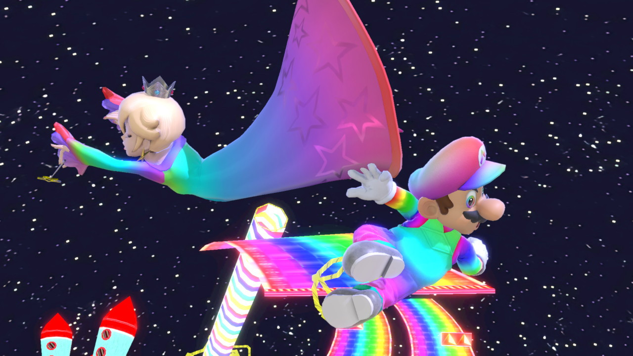 Rainbow Road Mario & Rosalina Mod for Super Smash Bros. Ultimate | SSBU ...