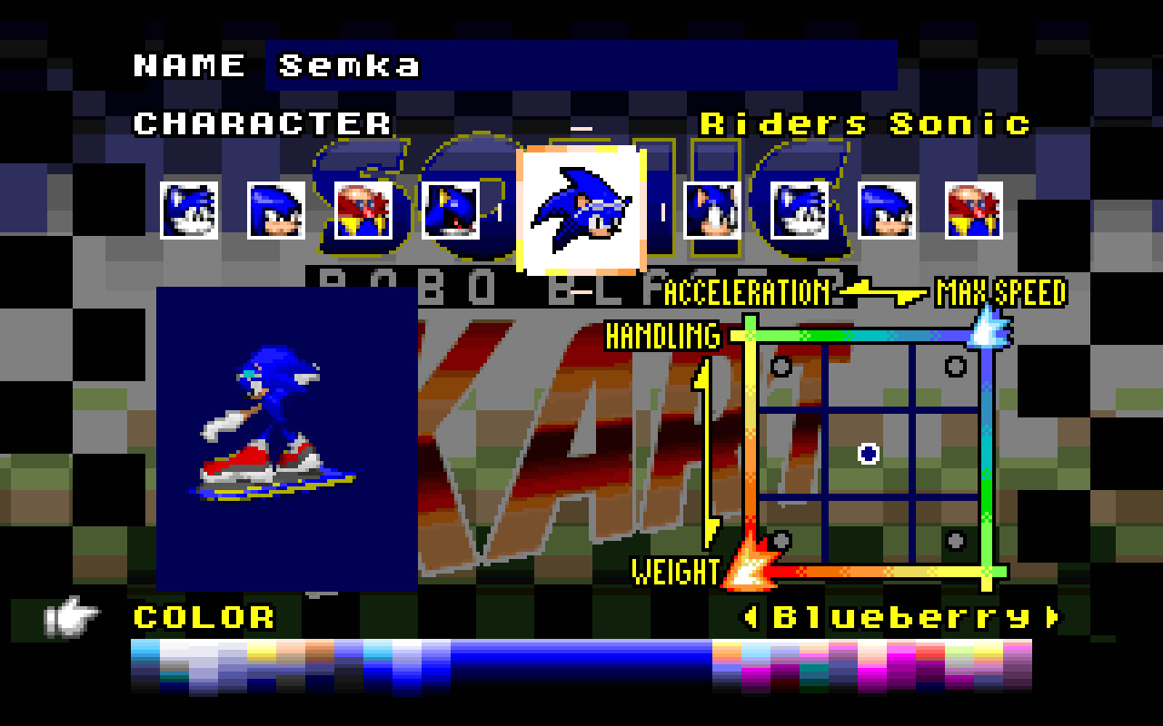 Riders Sonic Mod for Sonic Robo Blast 2 Kart | SRB2K Mods