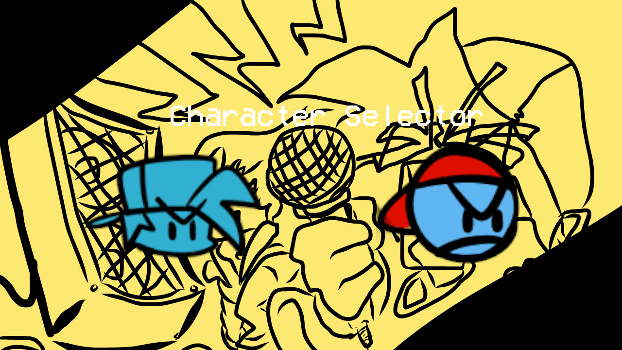 Character Selector + BG Redrawed and colored Pack [Friday Night Funkin ...