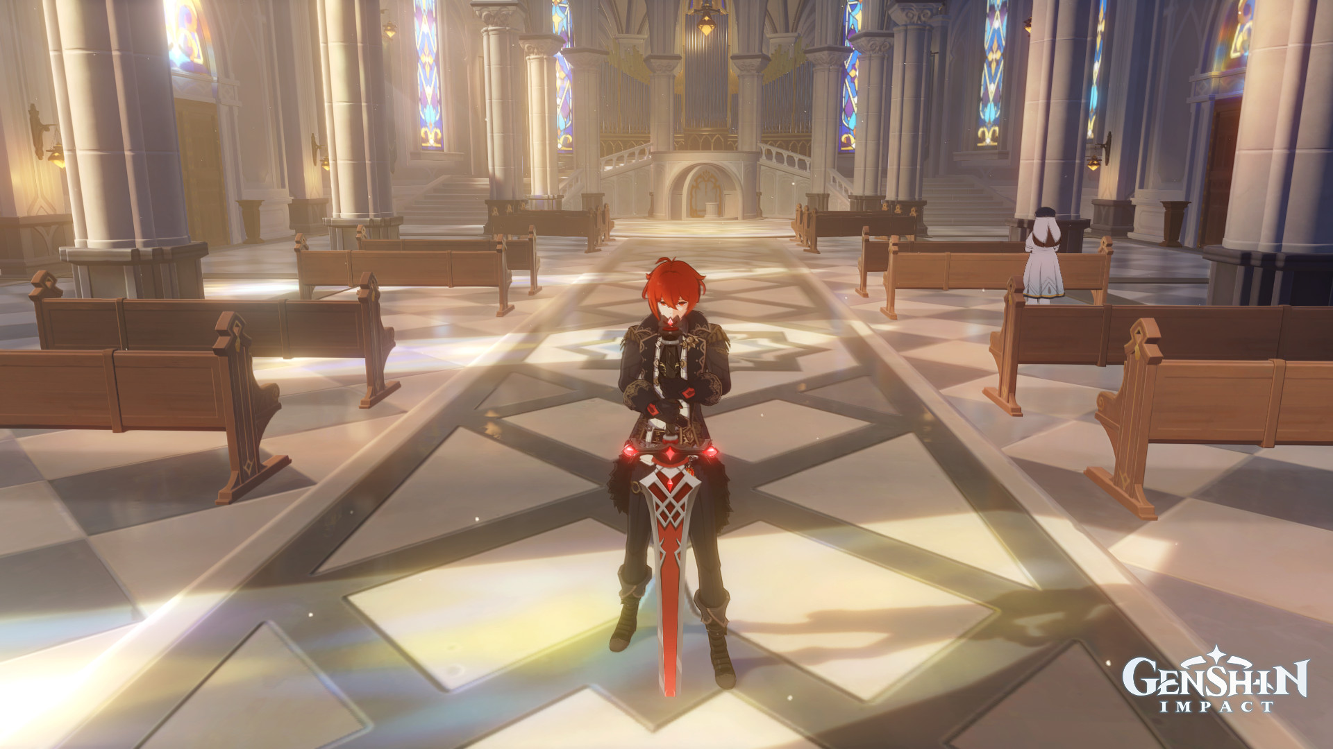 Mailed Flower Claymore (Black and Red) Mod for Genshin Impact | GI Mods