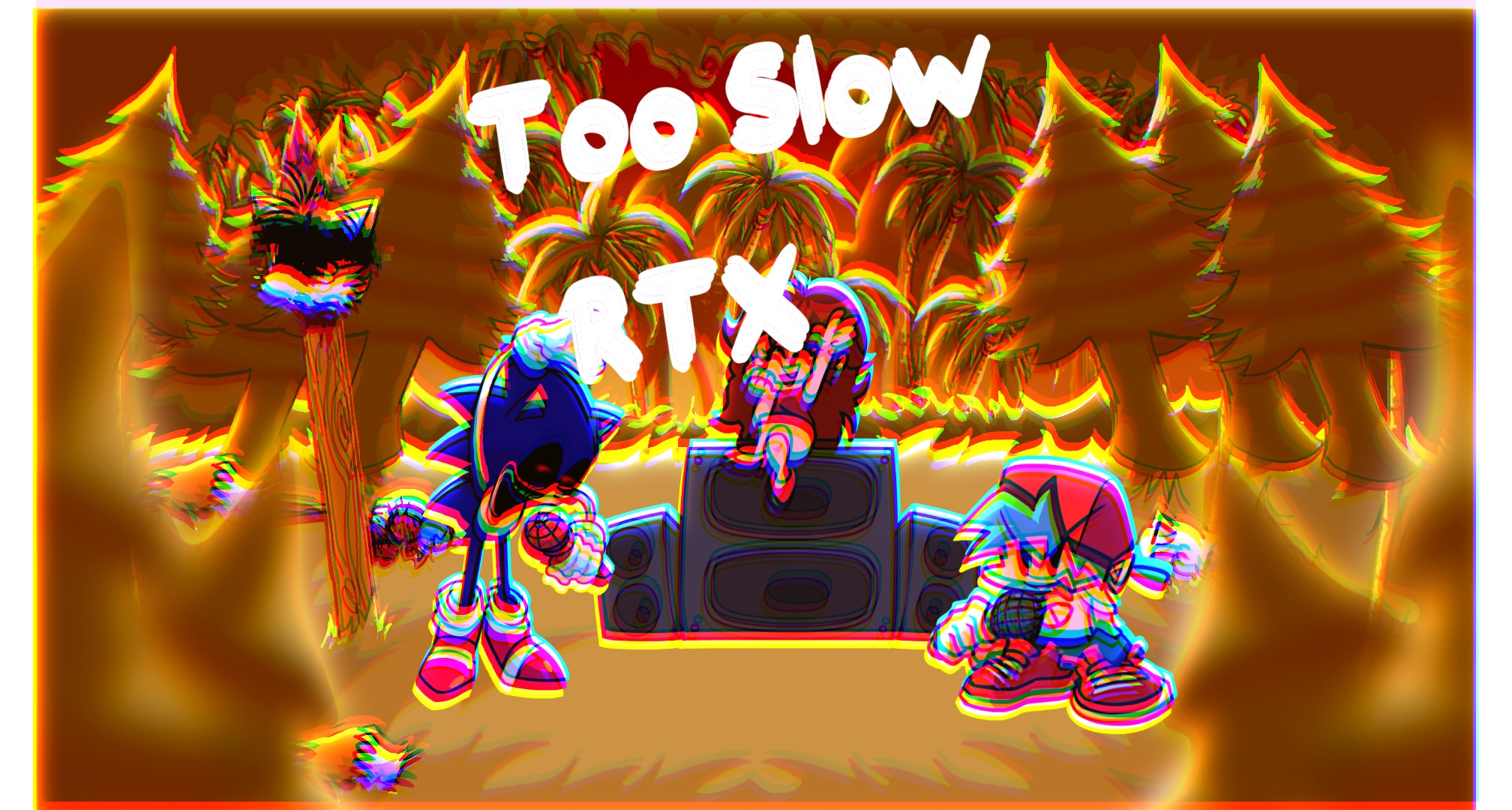 FNF Too Slow Reshaded (RTX ON) [Friday Night Funkin'] [Mods]