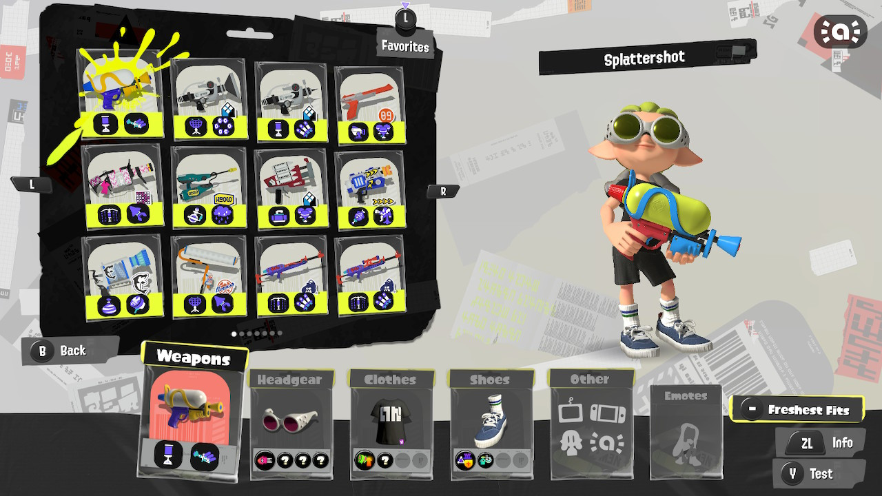 Splattershot reskins! Mod for Splatoon 3 | Splatoon 3 Mods