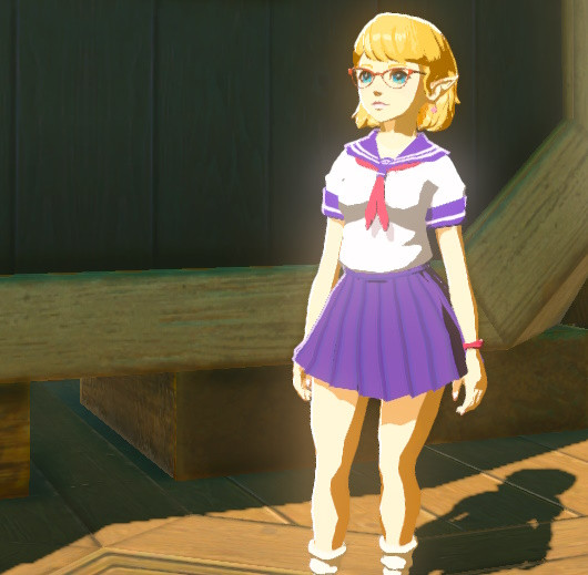 Linkle Old High School Uniform Mod for The Legend of Zelda: Breath of ...