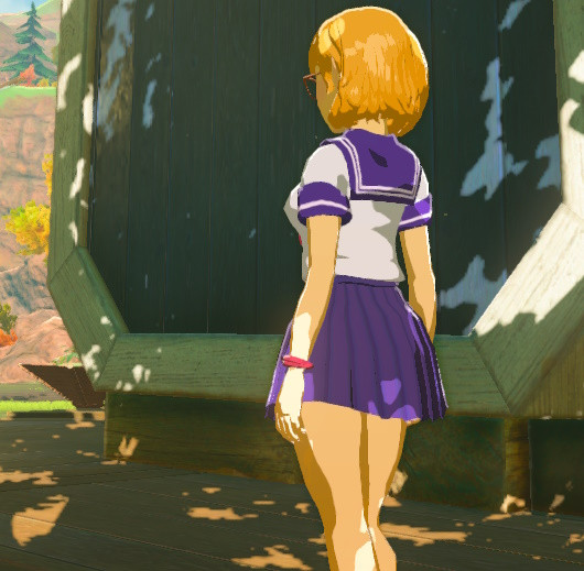Linkle Old High School Uniform Mod for The Legend of Zelda: Breath of ...