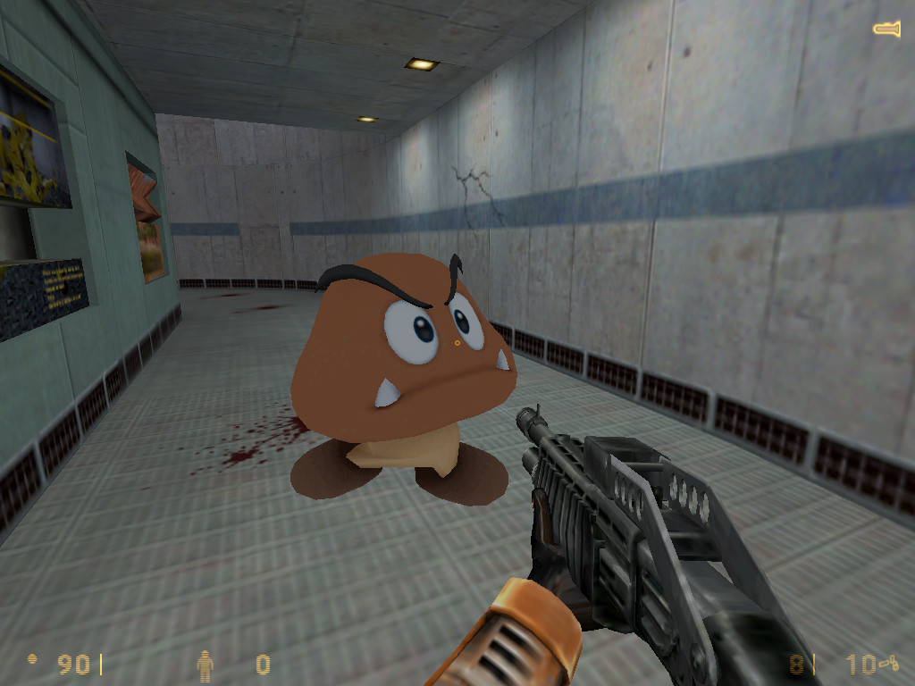 Super Mario : Goomba over Zombie Mod for Half-Life | HL Mods