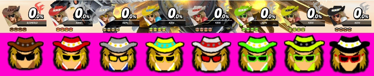Wild Ken Stock Icons [Super Smash Bros. Ultimate] [Mods]