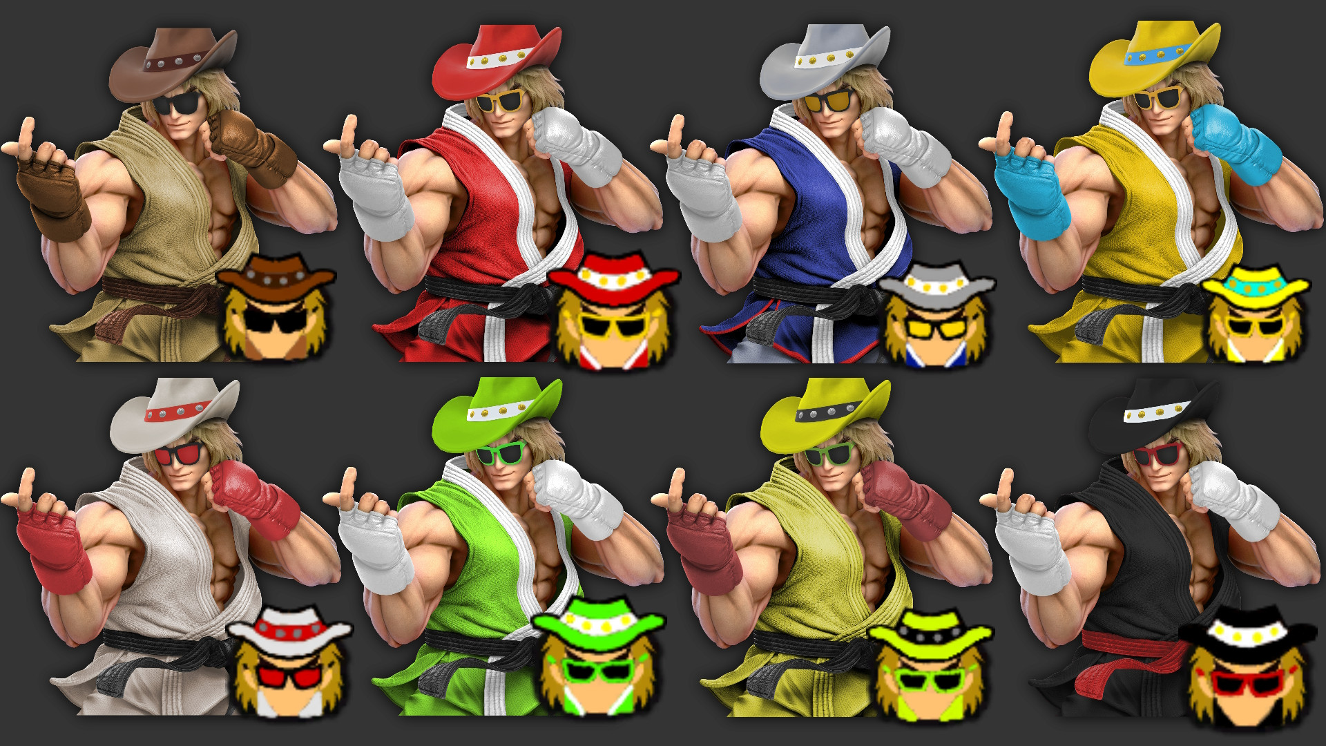 Wild Ken Stock Icons [Super Smash Bros. Ultimate] [Mods]