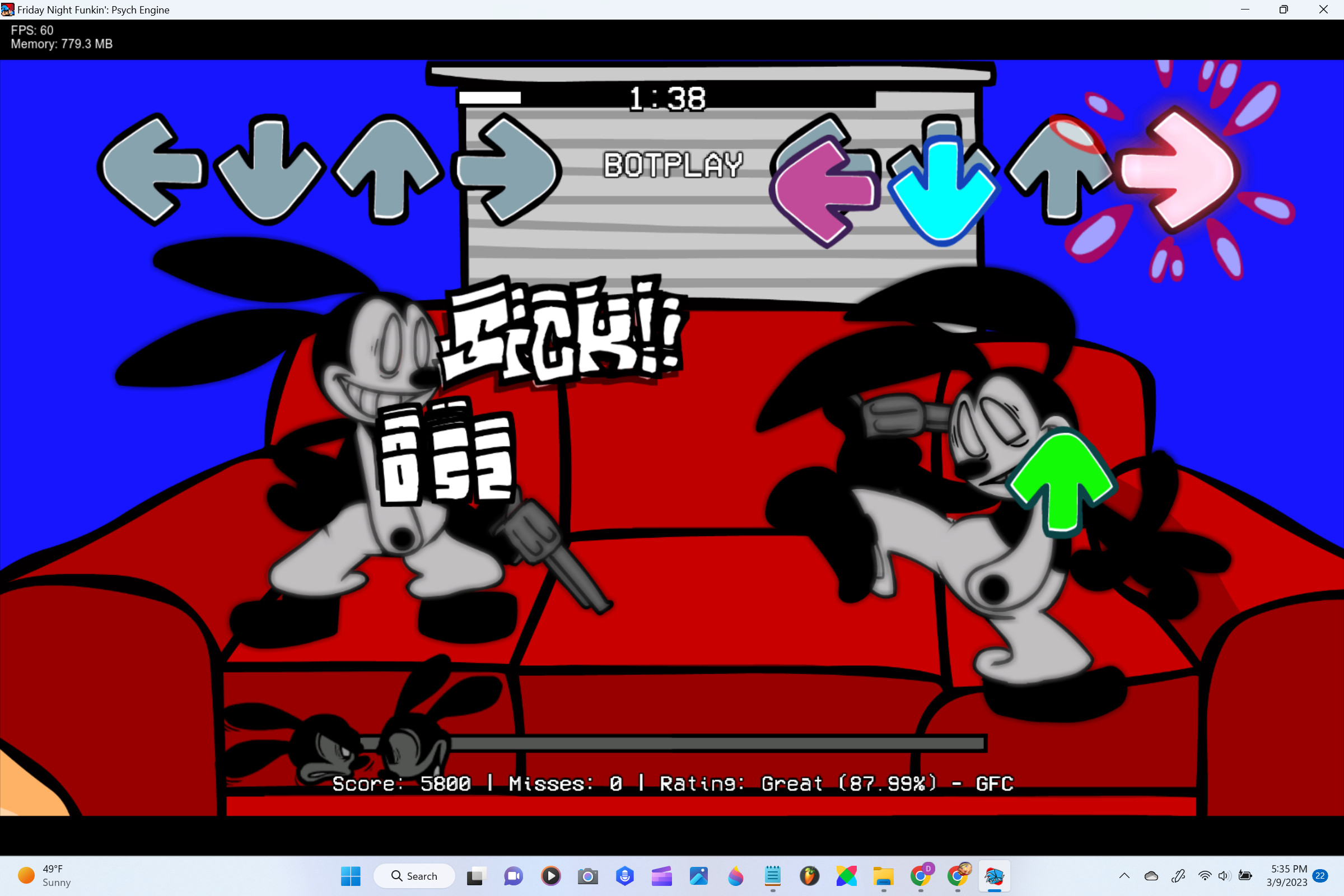 Oswald The Unlucky Rabbit Character Pack V2 Out [friday Night Funkin