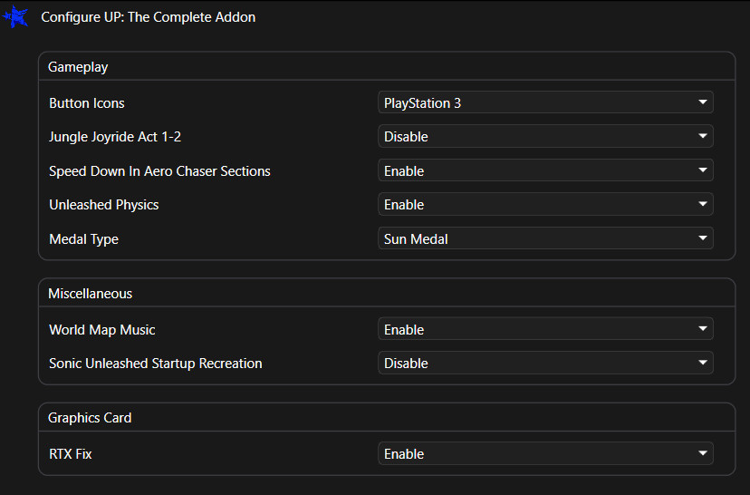 Unleashed Project: The Complete Addon [Sonic Generations] [Mods]
