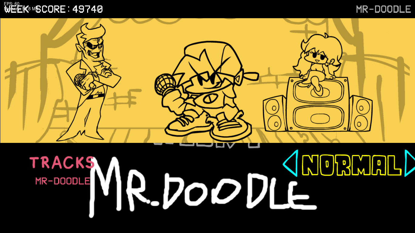 Friday Night Funkin Mr.Doodle Week [Friday Night Funkin'] [Mods]