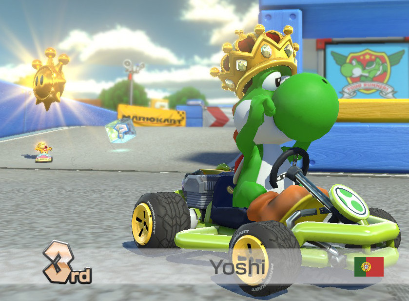 Crown Yoshi Mod for Mario Kart 8 Deluxe | MK8D Mods