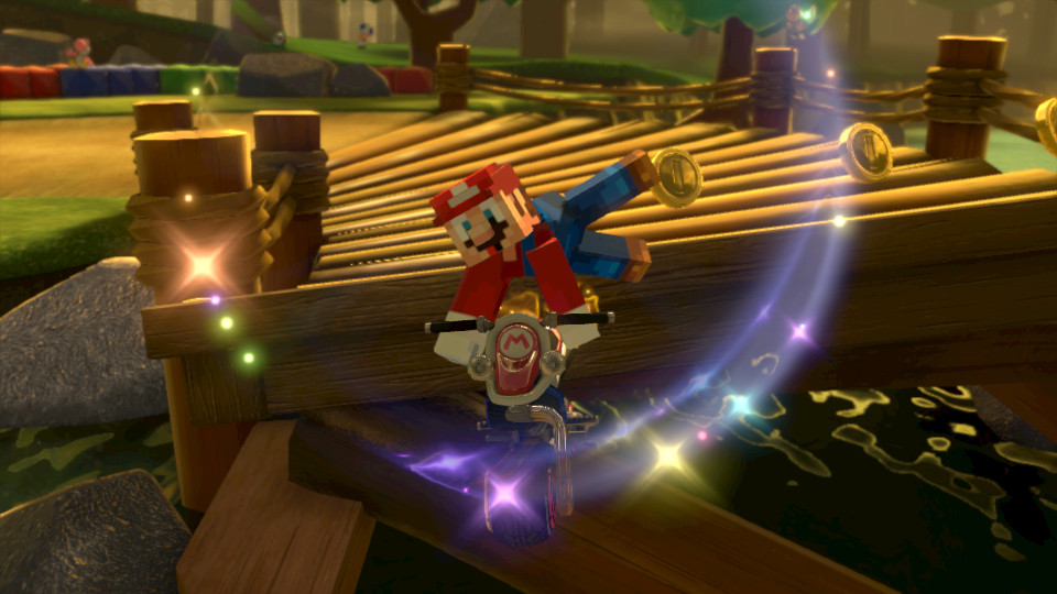 Minecraft Mario in MK8D - (Over Mario) Mod for Mario Kart 8 Deluxe ...