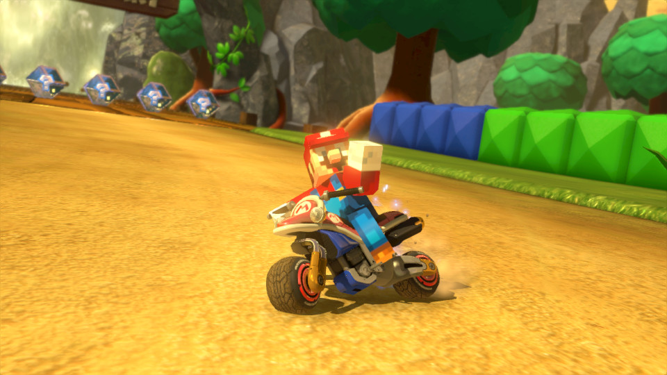Minecraft Mario in MK8D - (Over Mario) Mod for Mario Kart 8 Deluxe ...