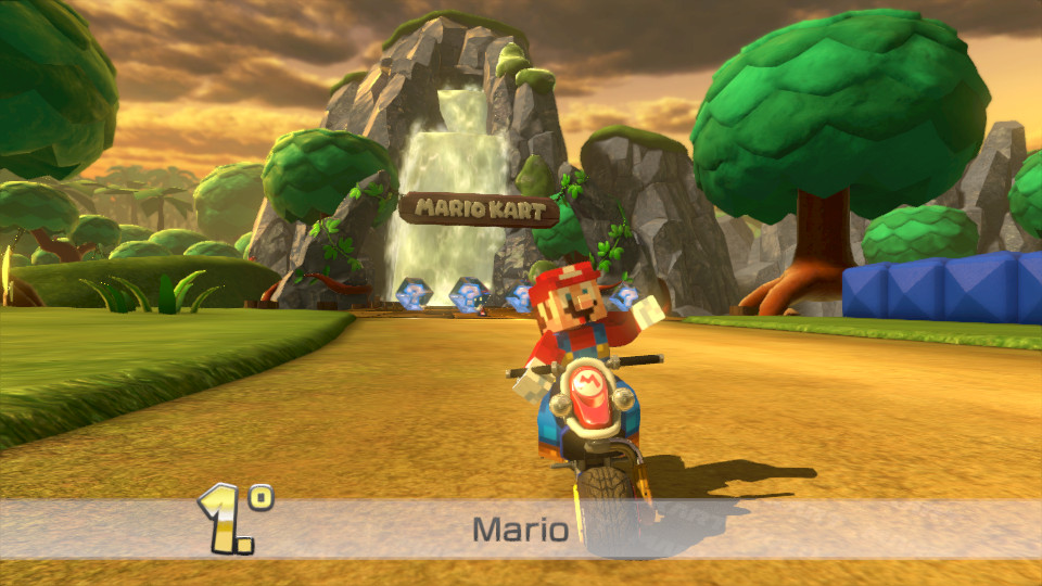 Minecraft Mario in MK8D - (Over Mario) Mod for Mario Kart 8 Deluxe ...