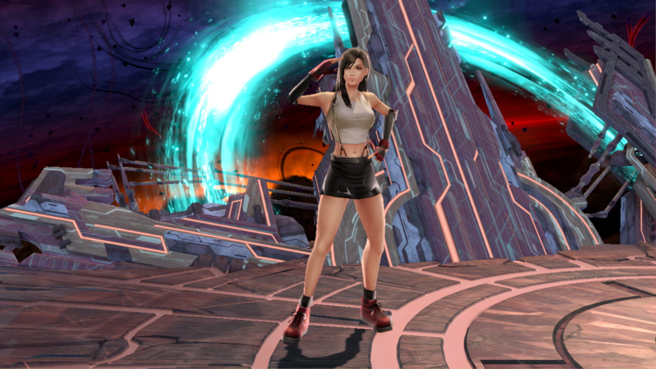 Tifa over Captain Falcon Mod for Super Smash Bros. Ultimate | SSBU Mods