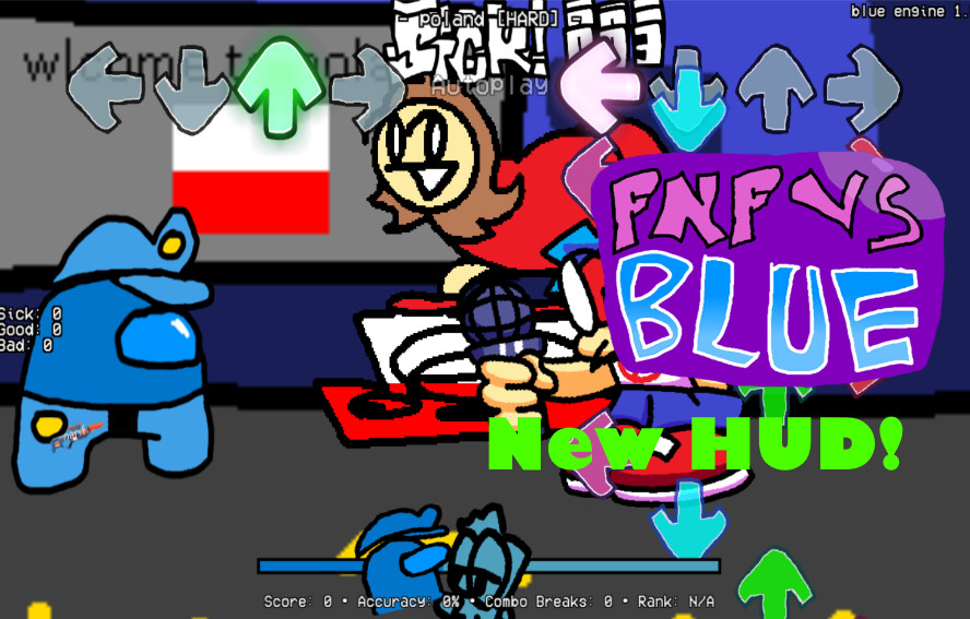 FNF VS Blue Mod for Friday Night Funkin' | FNF Mods