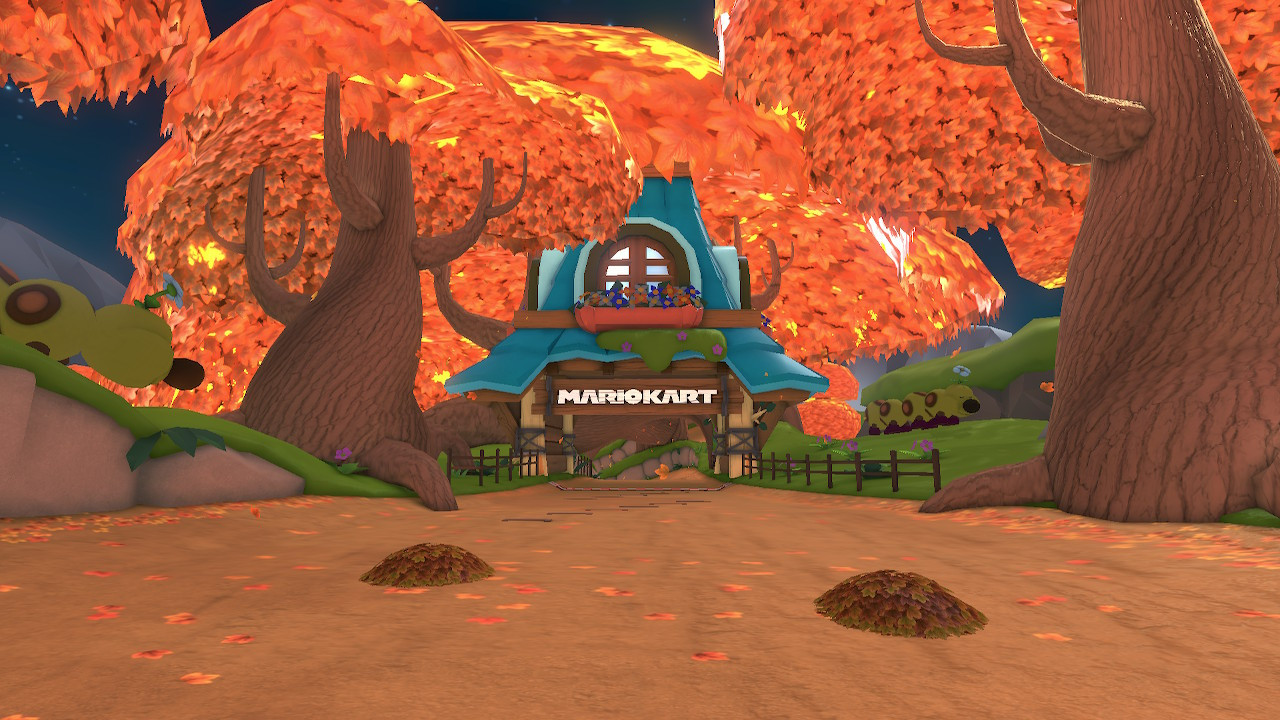 Night Maple Treeway Mod for Mario Kart 8 Deluxe | MK8D Mods
