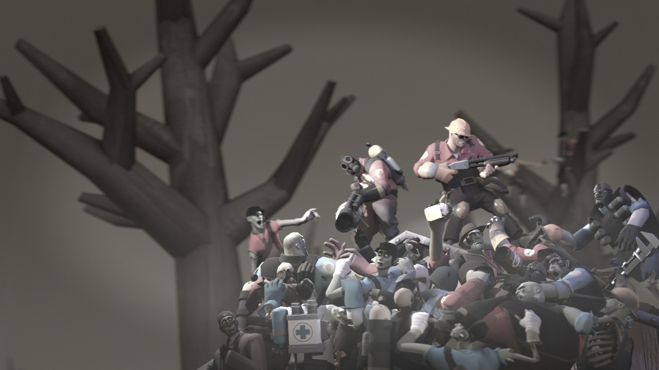 Fortress of the Dead (Fullmoon Background) [Team Fortress 2] [Mods]