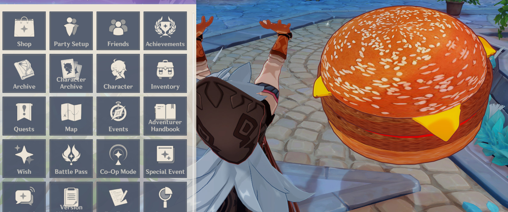 Cheeseburger Paimon Mod for Genshin Impact | GI Mods