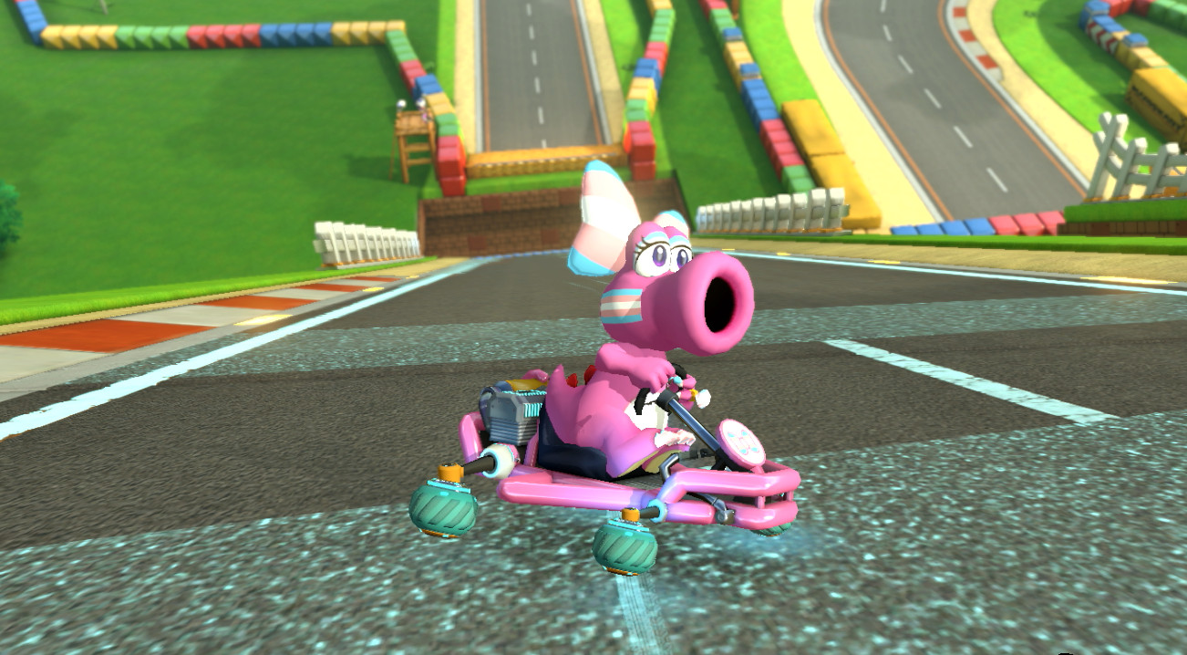 Trans Pride Birdo [Mario Kart 8 Deluxe] [Mods]
