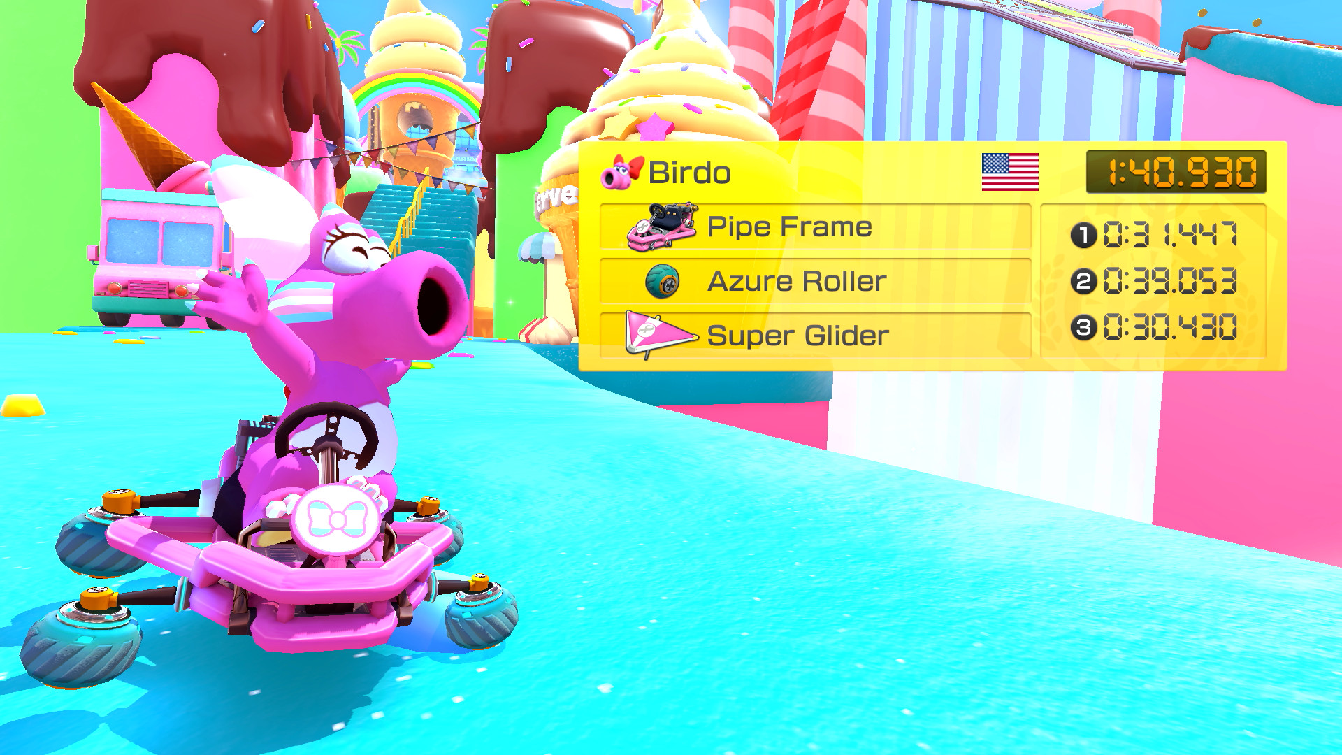 Trans Pride Birdo [Mario Kart 8 Deluxe] [Mods]