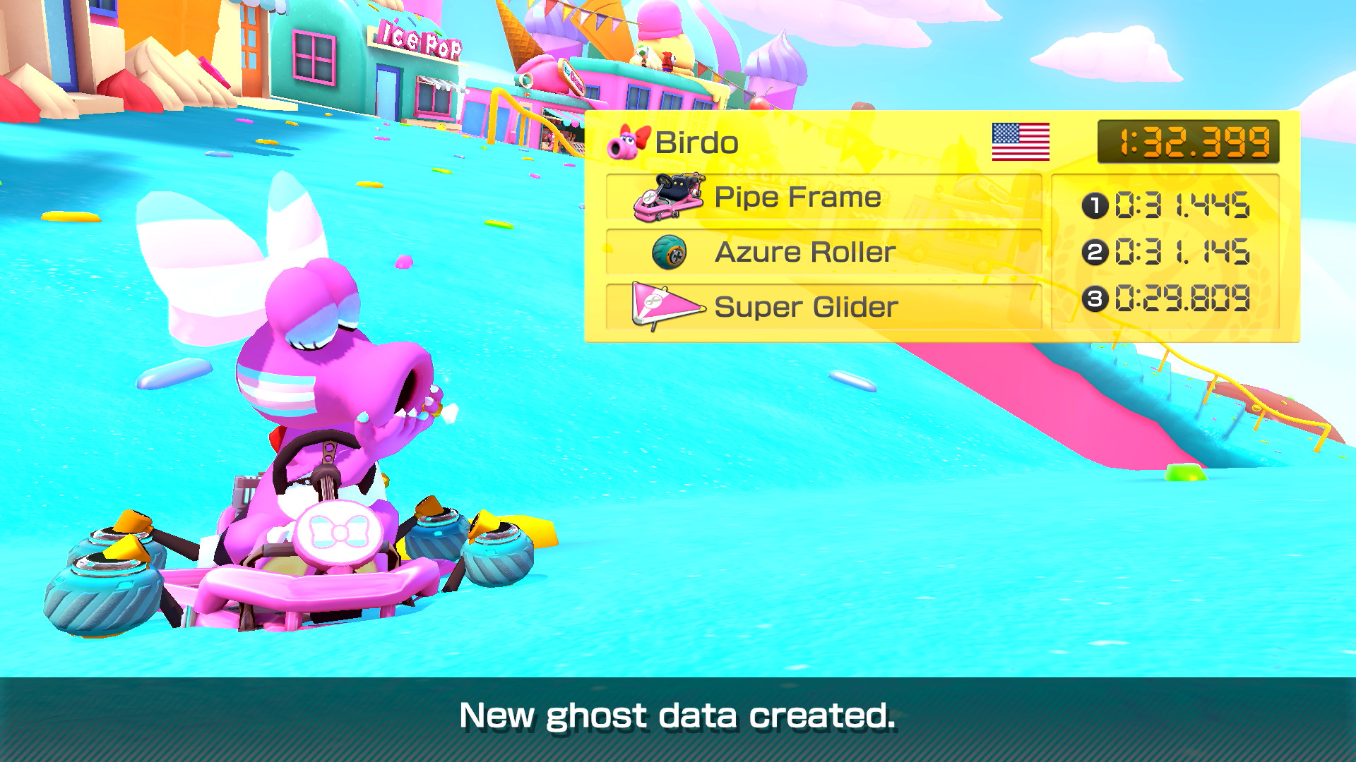 Trans Pride Birdo [Mario Kart 8 Deluxe] [Mods]