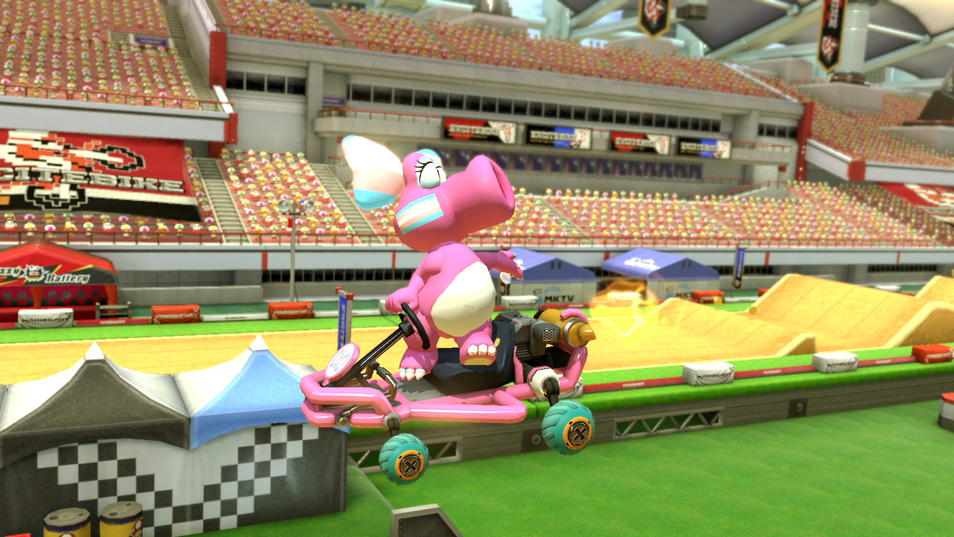 Trans Pride Birdo [Mario Kart 8 Deluxe] [Mods]