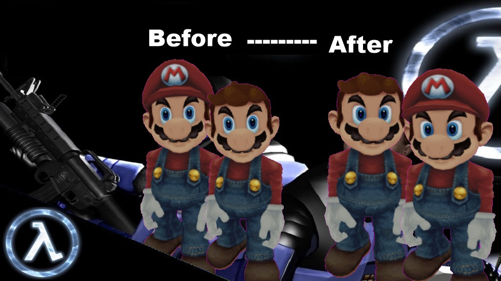Super smash bros brawl Mario eye fix Mod for Sven Co-op | SC Mods